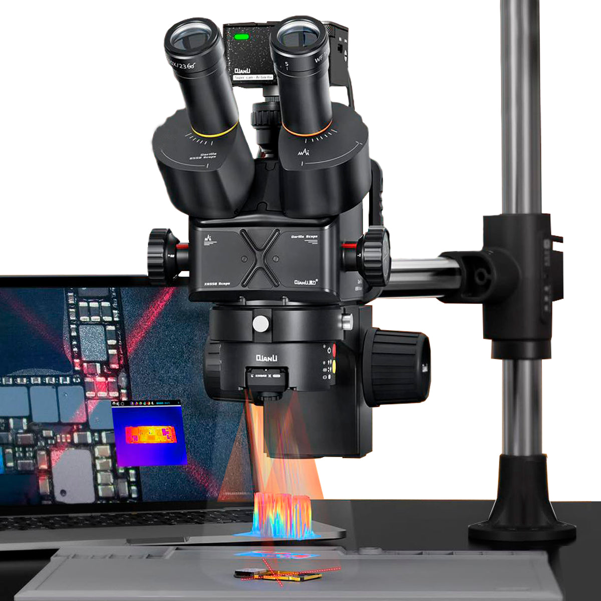 MICROSCOPIO TRINOCULAR QIANLI GORILLA 6558 – Tool Room México