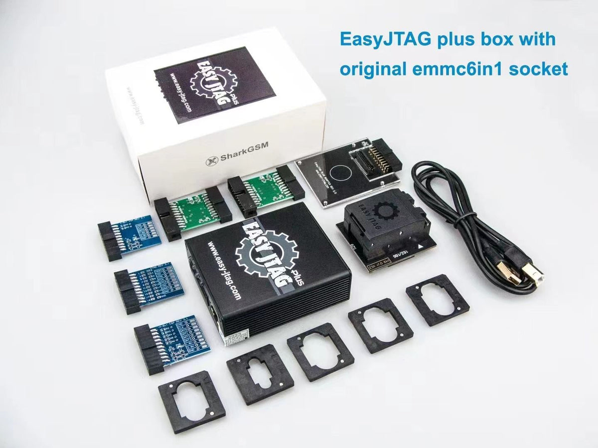 Set EasyJtag Plus Box con Socket original Emmc6en1 – Tool Room México