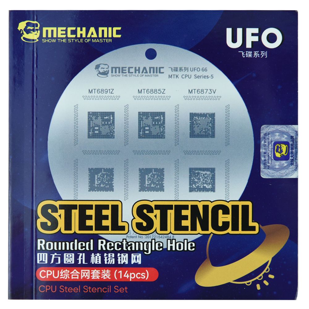 Stencil Mechanic Universal CPU Android 14 Pzs UFO – Tool Room México